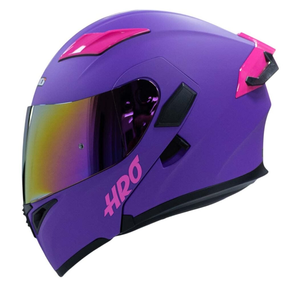 Casco Moto Hro 3400dv solid mr fc Abatible Sun Visor Certificación Dot ...